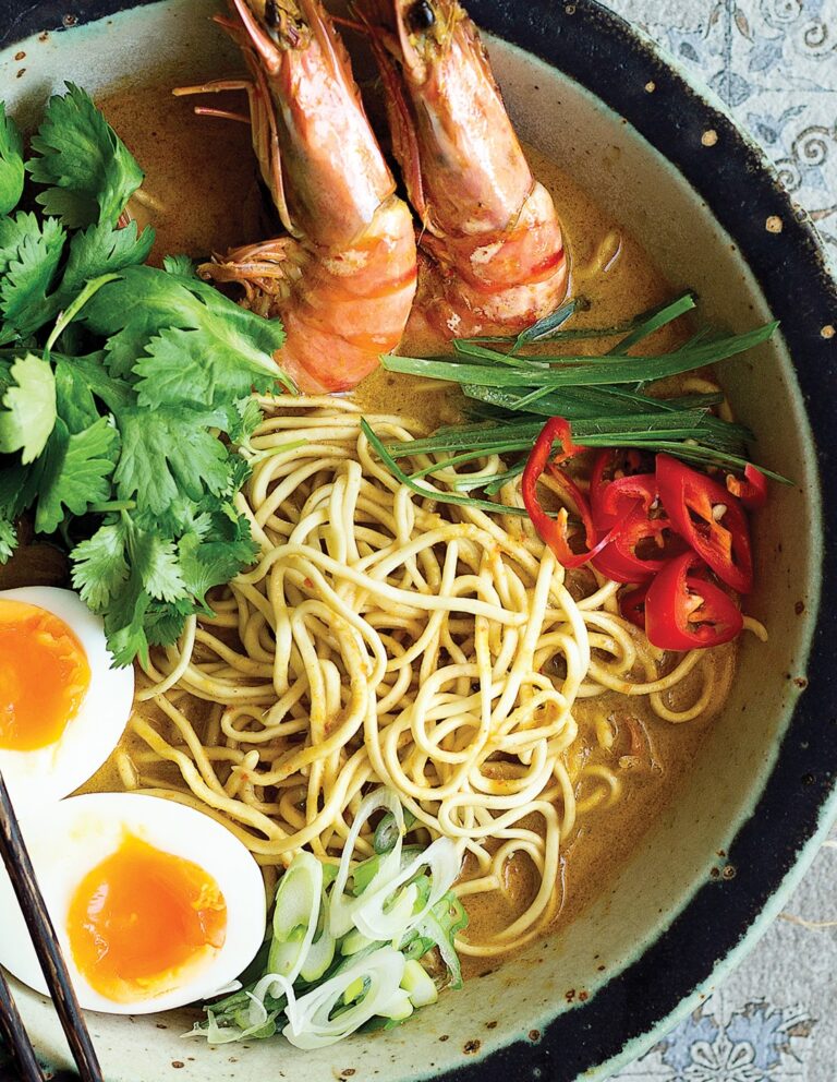 Prawn and Coconut Milk Ramen - Cuisinovia