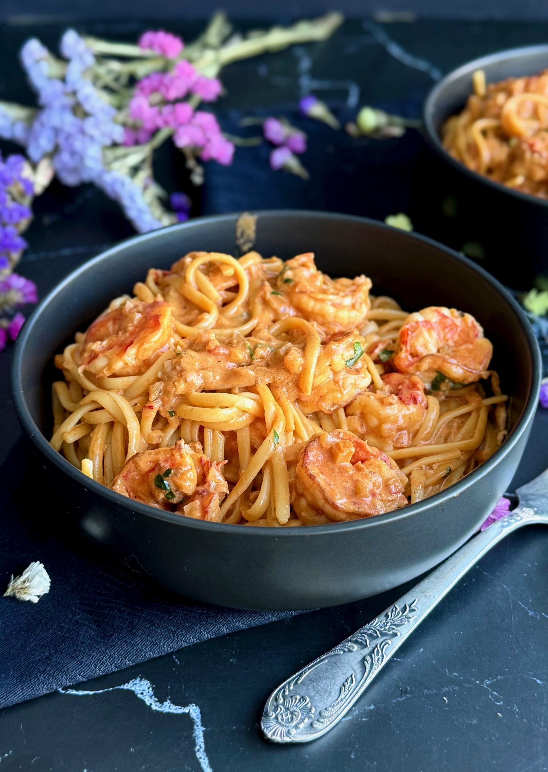 Prawn pasta with bisque - Cuisinovia